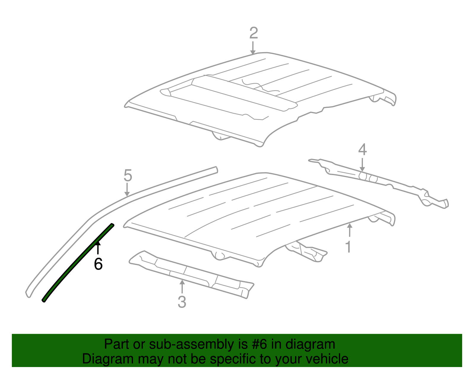 4L3Z-1551701-AA - 2004-2008 Ford - Drip Molding | My Ford Parts