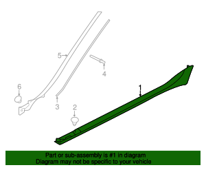 2017-2023 Jaguar F-Pace Rocker Molding T4A3867 | JaguarParts.com