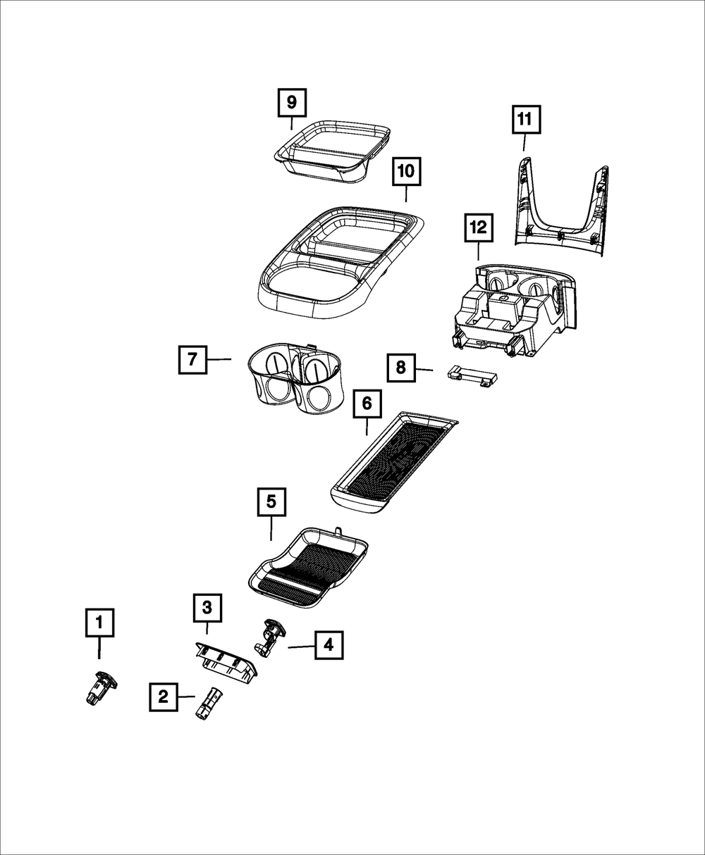 2017-2024 Chrysler Floor Console Bezel 6EK10DX9AC | Mopar eStore
