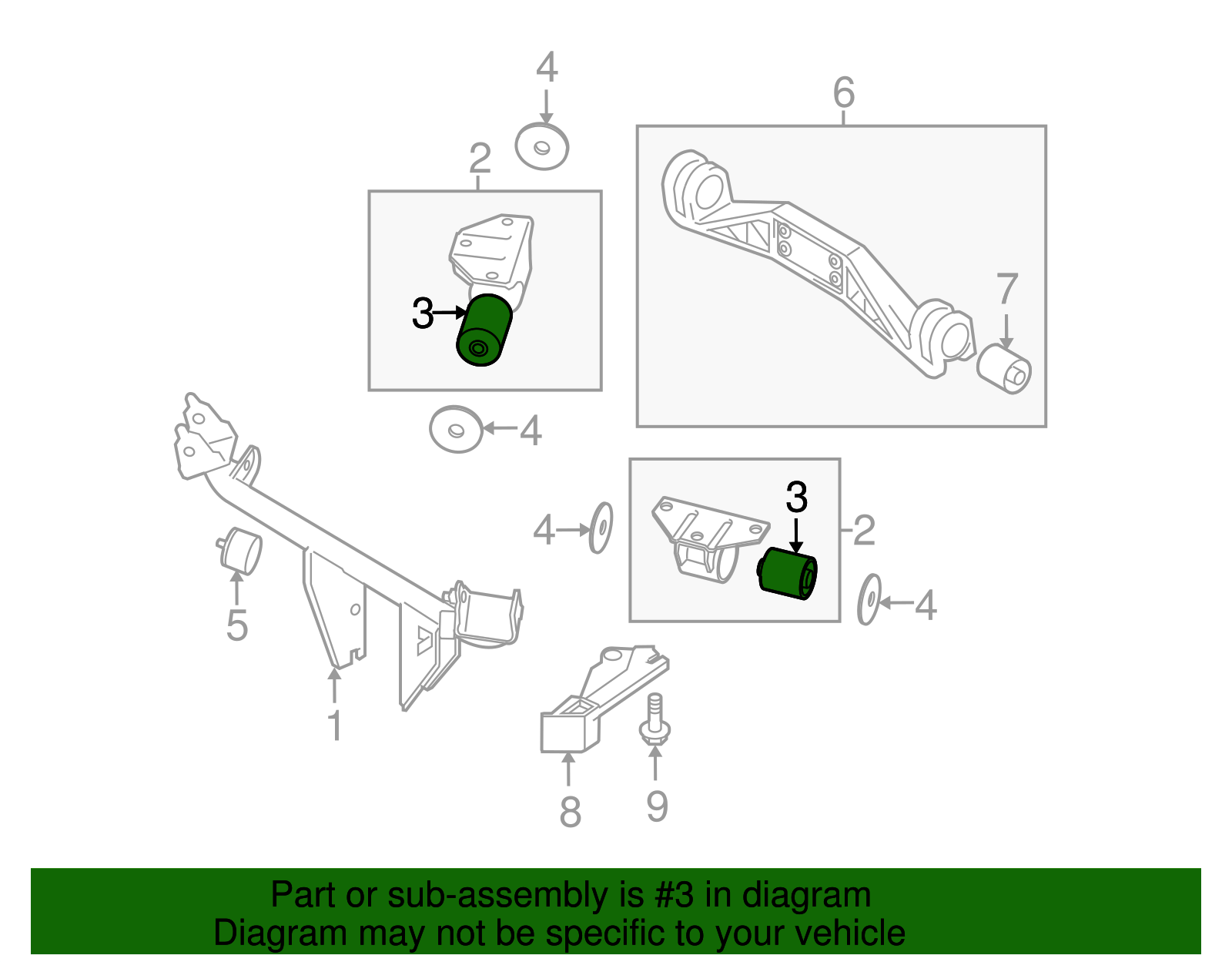2007-2013 Suzuki SX4 | 2007-2013 Suzuki SX4 - Front Mount Assembly Bushing | 2755063J00 | World ...