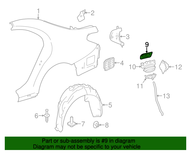 2014-2020 Mercedes-Benz Fuel Filler Door 222-757-00-06 ...
