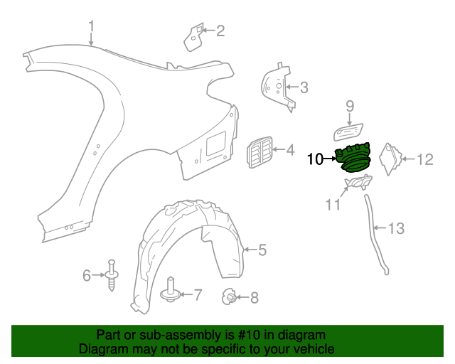 222-630-84-03 - Fuel Filler Housing 2014-2020 Mercedes-Benz ...