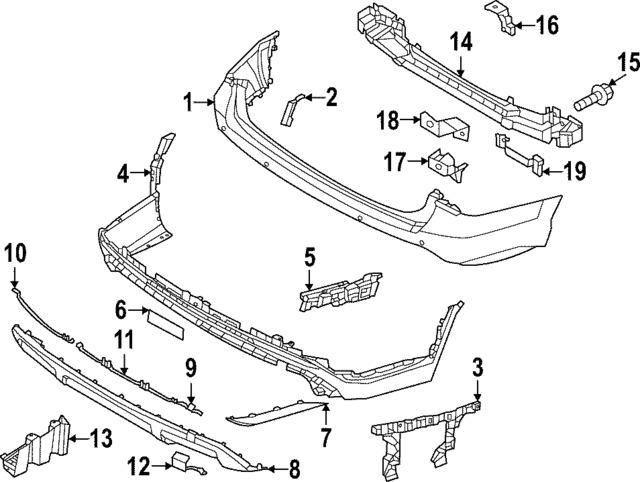 2023-2024 Hyundai Palisade Impact Bar 86631-S8CB0 | QuirkParts