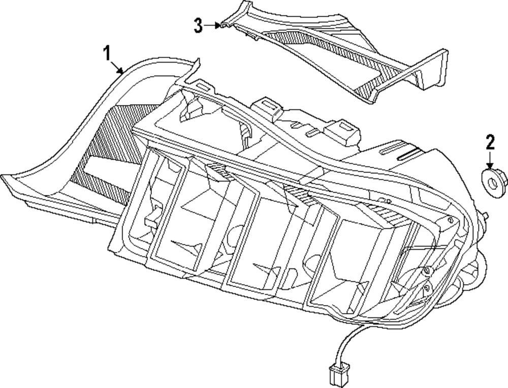 PR3Z-13405-B - Tail Lamp Assembly 2024 Ford Mustang | Big 3 Auto Parts