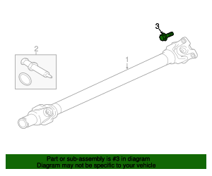 LR092703 - Drive Shaft Mount Bolt 2018-2023 Land Rover Range Rover ...