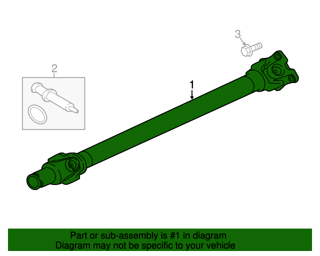 Genuine OEM Drive Shaft Part# LR092701 Fits 2018-2020 Land Rover Range ...
