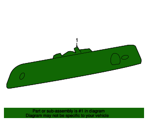 2005-2010 Jeep Grand Cherokee High Mount Lamp 55157397AD | TascaParts.com