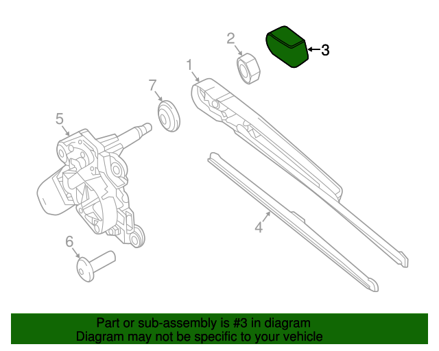447-824-02-49 - Wiper Arm Cap 2016-2023 Mercedes-Benz Metris | Mercedes ...