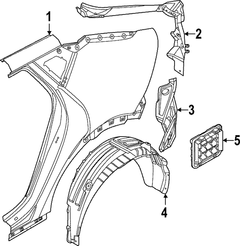 71530-CV000 - Lower Extension 2022-2024 Kia EV6 | Kia.Parts Store