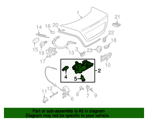 2037500693 - Trunk Lock Actuator Motor 2001-2011 Mercedes-Benz ...