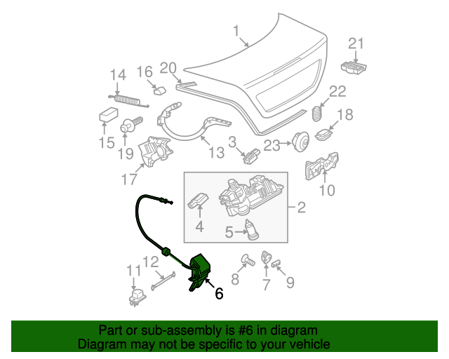 2003-2011 Mercedes-Benz Release Handle 171-750-00-85 | MB OEM Parts