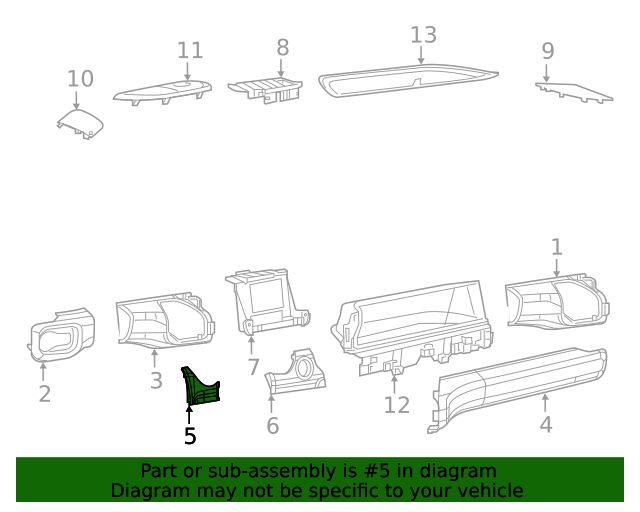 2019 Ram 3500 Lower Trim 6YK35TX7AA | TascaParts.com