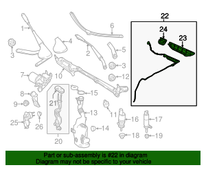 172-860-00-92 - Windshield Washer Hose 2012-2020 Mercedes-Benz ...