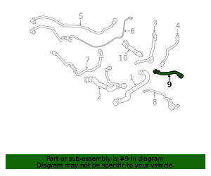 Genuine BMW 17-12-9-894-779 | Coolant Hose | FREE Shipping on Most ...