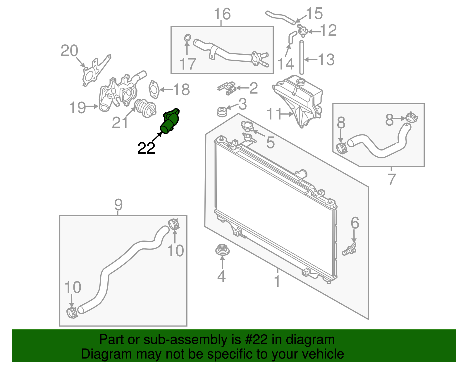2012-2025 Mazda Water Outlet PEDD-15-172 | RealMazdaParts.com