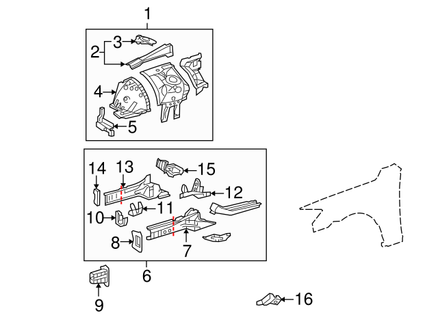 57306-30010 - Lower Reinforced - 2006-2014 Lexus | MyLexusParts