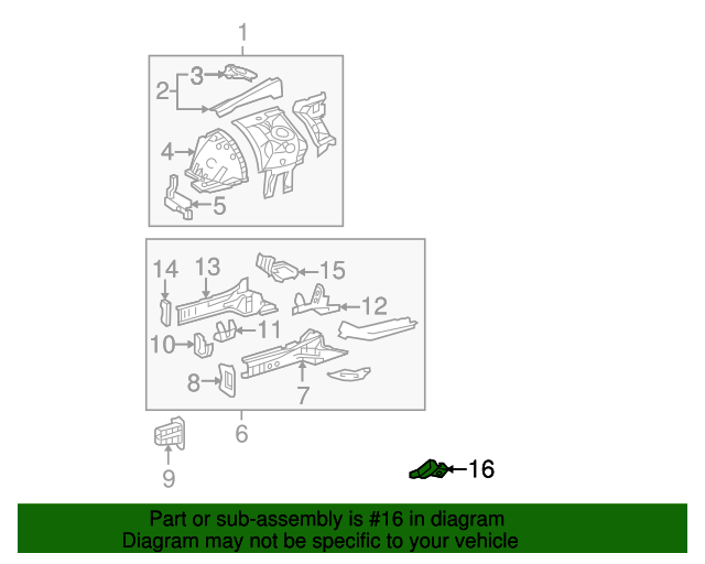 57306-30010 - Lower Reinforced - 2006-2014 Lexus | MyLexusParts