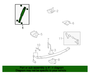 48531-A9020 - Shock Absorber (Right, Rear) - 1998-2004 Toyota Tacoma ...