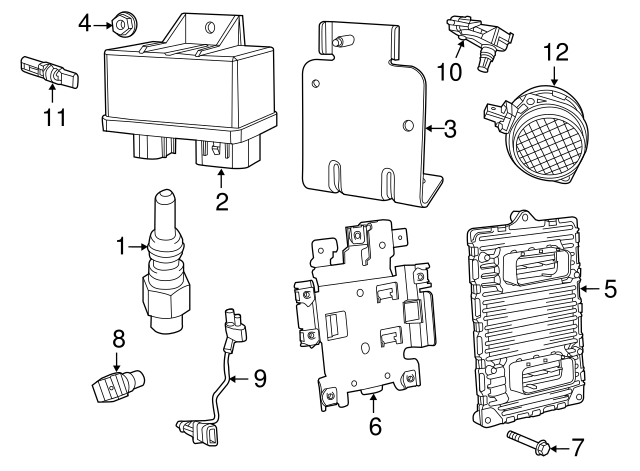 2014-2019 Jeep Grand Cherokee Map Sensor 68153918AA | TascaParts.com