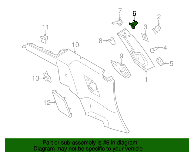 2011-2019 Porsche Windshield Pillar Trim Retainer Clip 958-555-385-00 ...