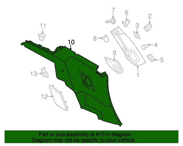 2014-2019 Porsche 911 Quarter Trim Panel 991-555-071-21-DM5 | Sunset ...