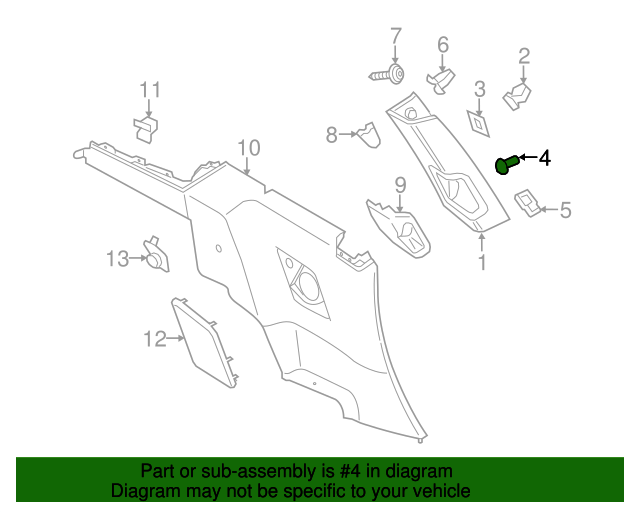 Genuine Porsche 997-555-857-00 |Body A-Pillar Trim Panel Grommet | FREE ...