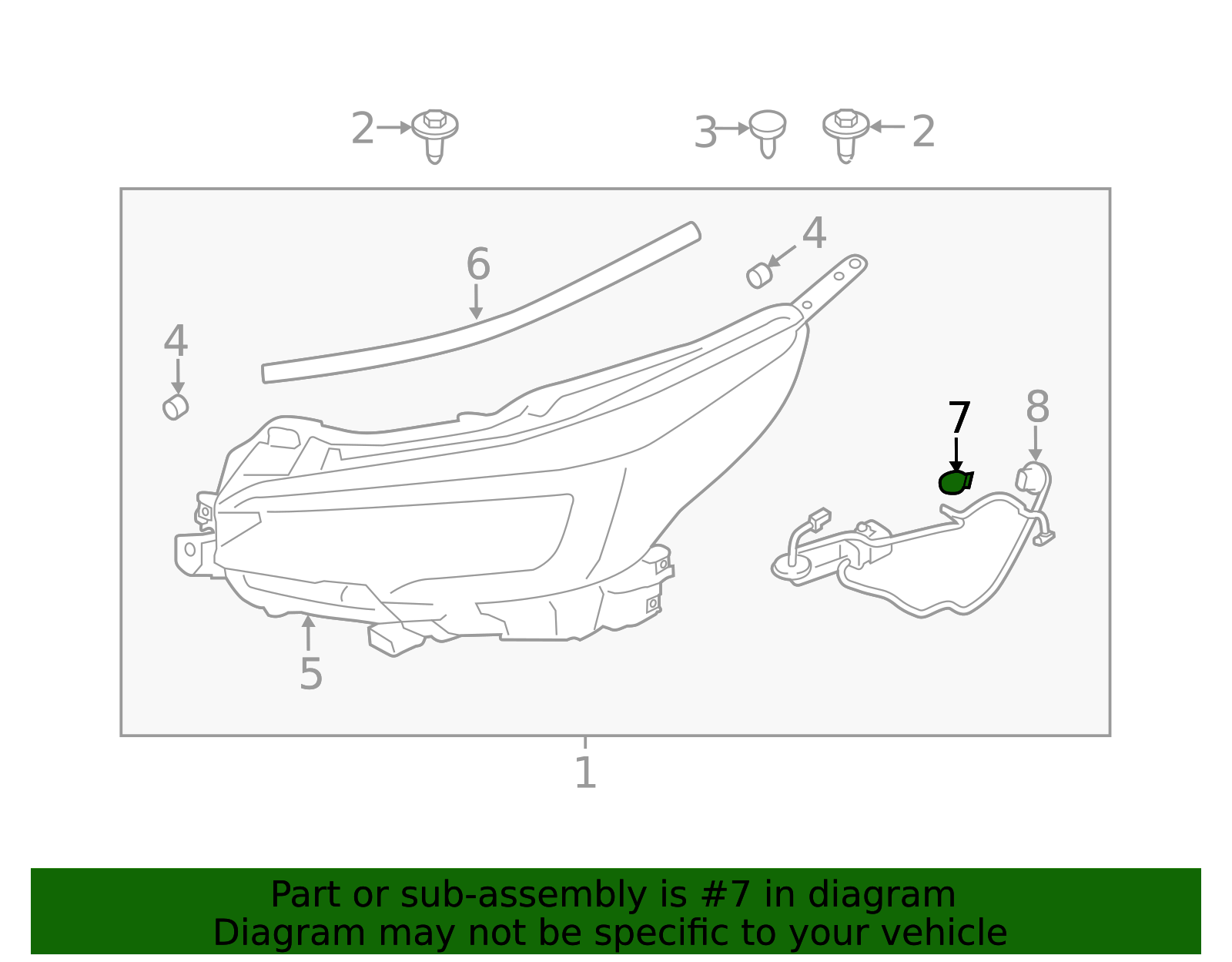 2017-2025 Subaru Signal Lamp Bulb 84920CA010 | Subaru Parts Store