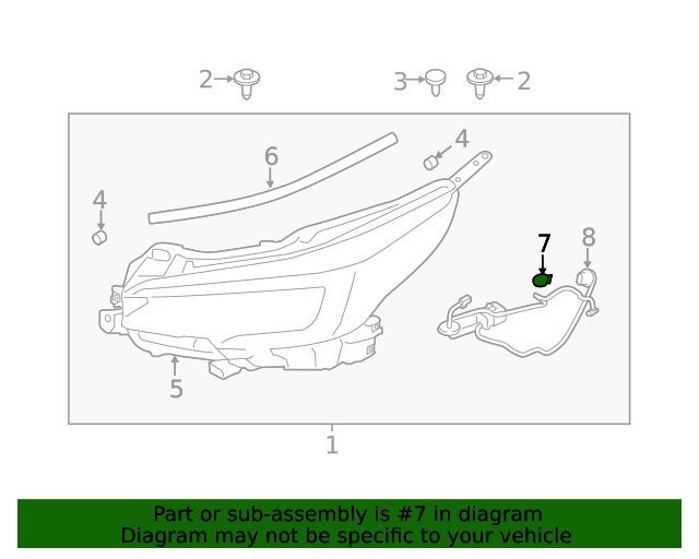 2017-2024 Subaru Signal Lamp Bulb 84920CA010 | Subaru Parts Store