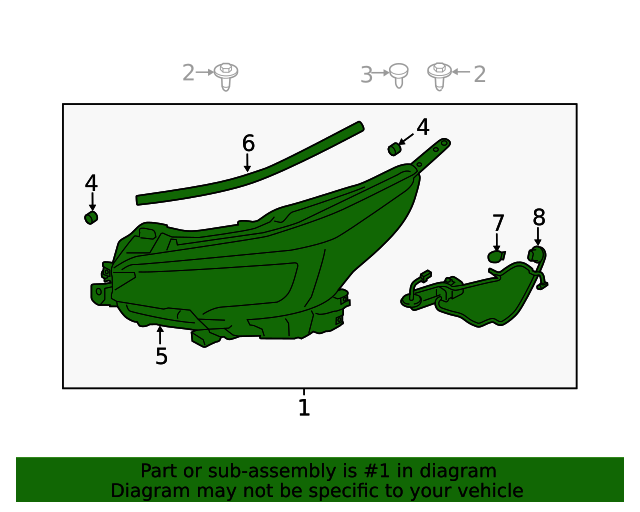 2020 Subaru Composite Assembly 84002AN11A | Subaru Parts Store