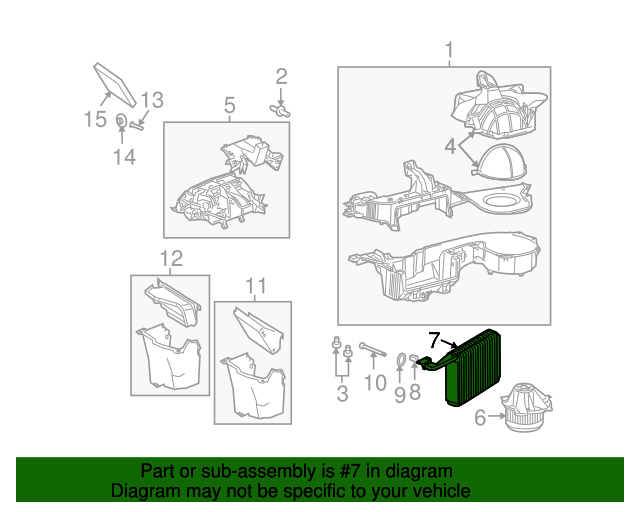 2005-2010 Mopar Evaporator Core 5061585AA | TascaParts.com
