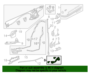 2011-2017 Honda Odyssey Stopper 72583-TK8-A01 | Honda Zone Parts