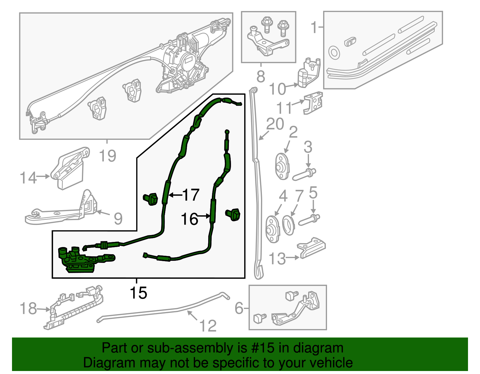 2011-2017 Honda Odyssey Roller Assembly 72576-TK8-A01 | OEM Parts Online
