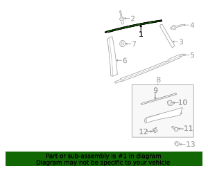 75763-48040 - Reveal Molding - 2021-2023 Toyota Venza | OEM Genuine ...