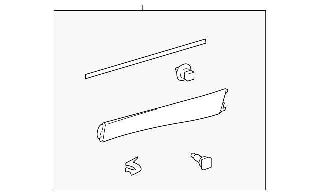 75078-48020 - Body Side Molding 2021-2024 Toyota Venza | Longo Toyota Parts