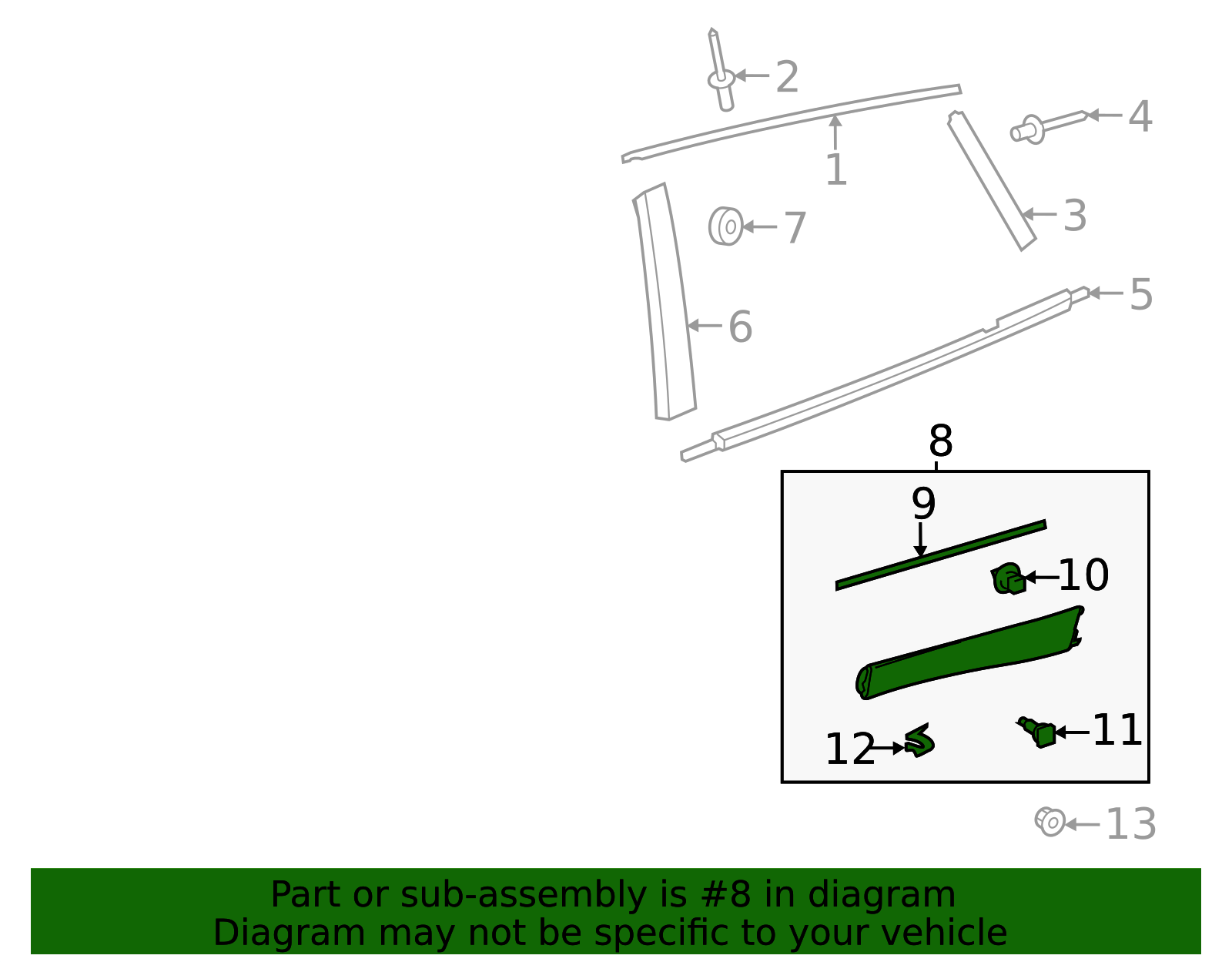 Genuine Toyota Body Side Molding part# 75077-48020 for 2021-2024 Toyota ...