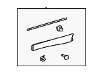 Genuine Toyota Body Side Molding part# 75077-48020 for 2021-2024 Toyota ...