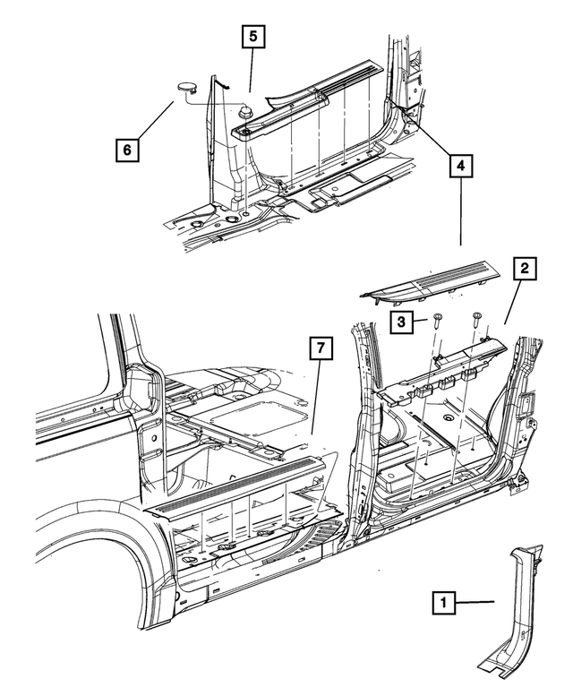 2011-2020 Mopar Cowl Side Trim Panel, Left ZR41DX9AE | My Mopar Parts