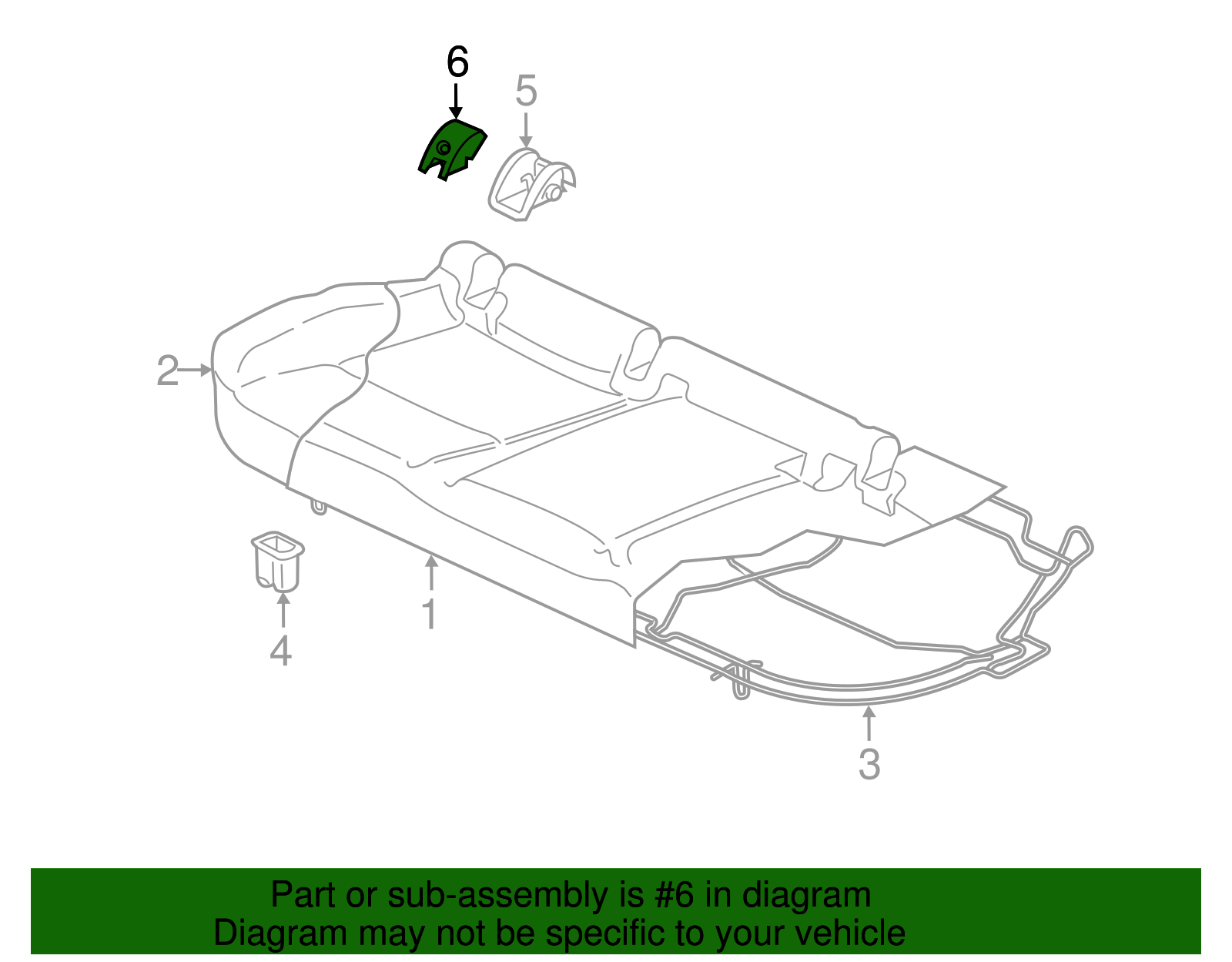 2015-2021 Volkswagen Child Restraint Anchor Plate Bezel 5G0-887-187-82V ...