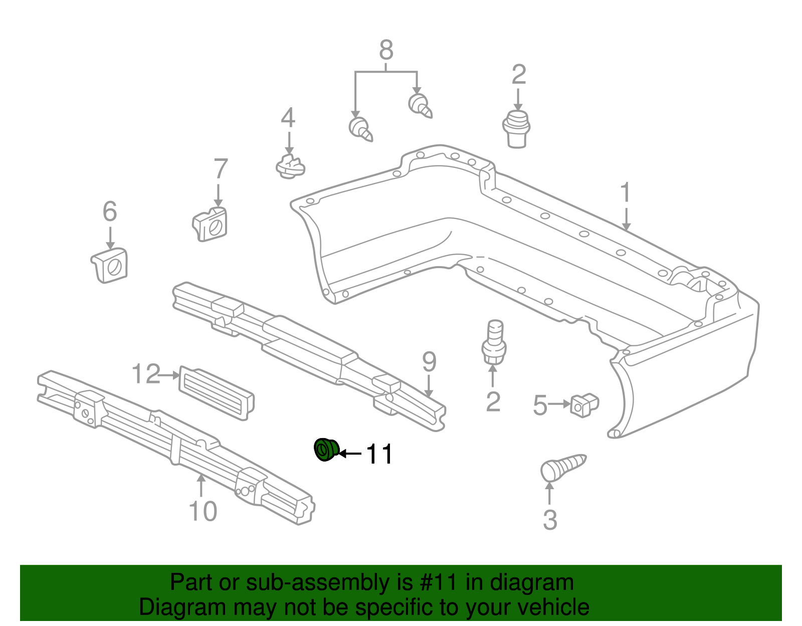 90302-SD2-003 - Reinforced Beam Nut 1994-2022 Honda | Honda Parts Online