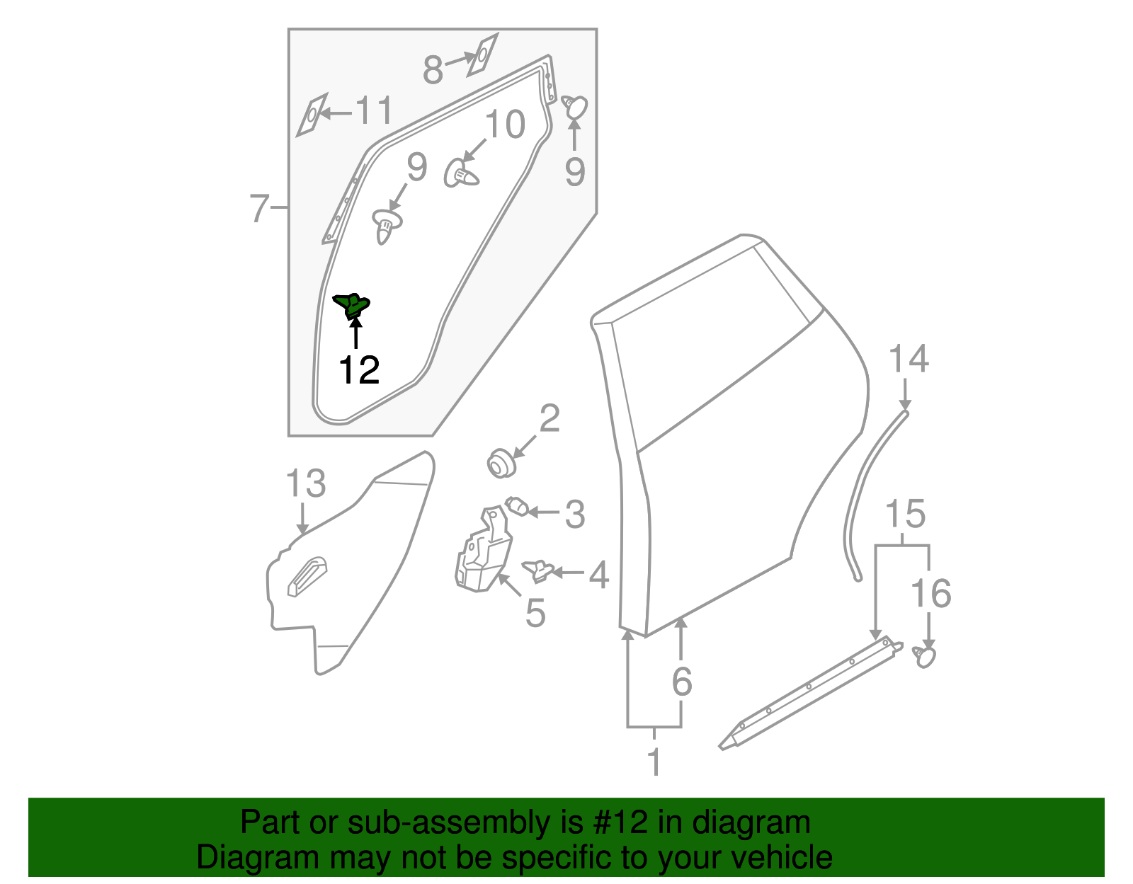 2008-2015 Nissan Surround Weather-Strip Clip 80850-JM01A | Ziegler ...