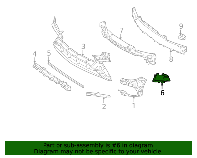2021-2023 Mercedes-Benz E 450 Bumper Cover Support Rail 213-885-61-04 ...