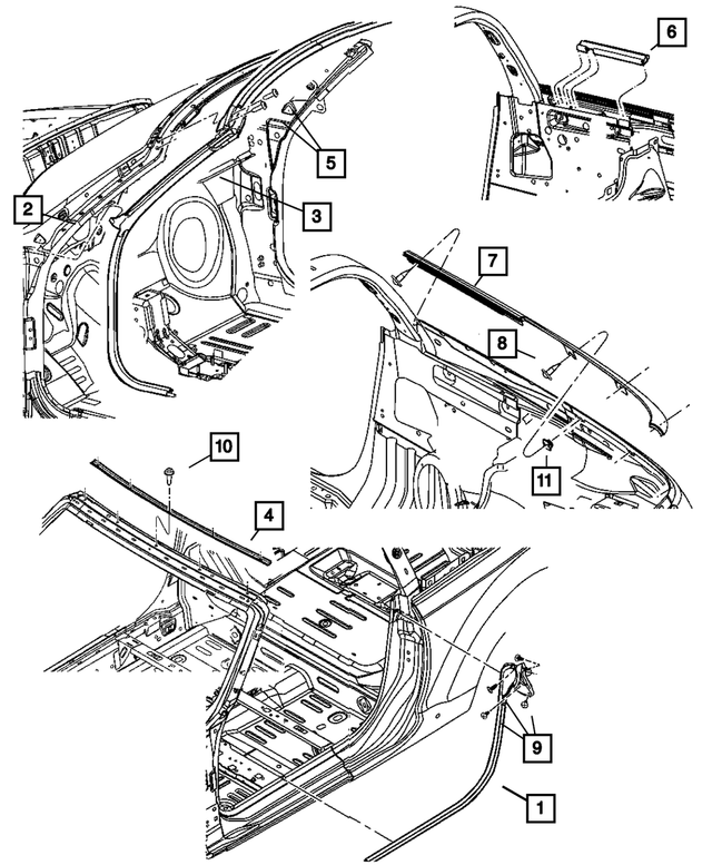 2001-2023 Mopar Large Round Washer Head Screw 6036170AA | Mopar Estores
