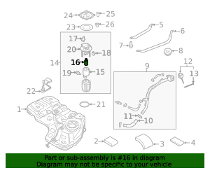 2016-2024 Kia Fuel Pump 31111-C2500 | QuirkParts