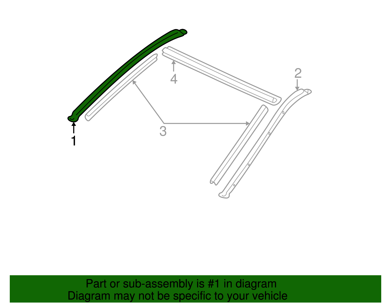 75533-60031 - 1998-2007 Toyota Land Cruiser - Windshield Trim ...