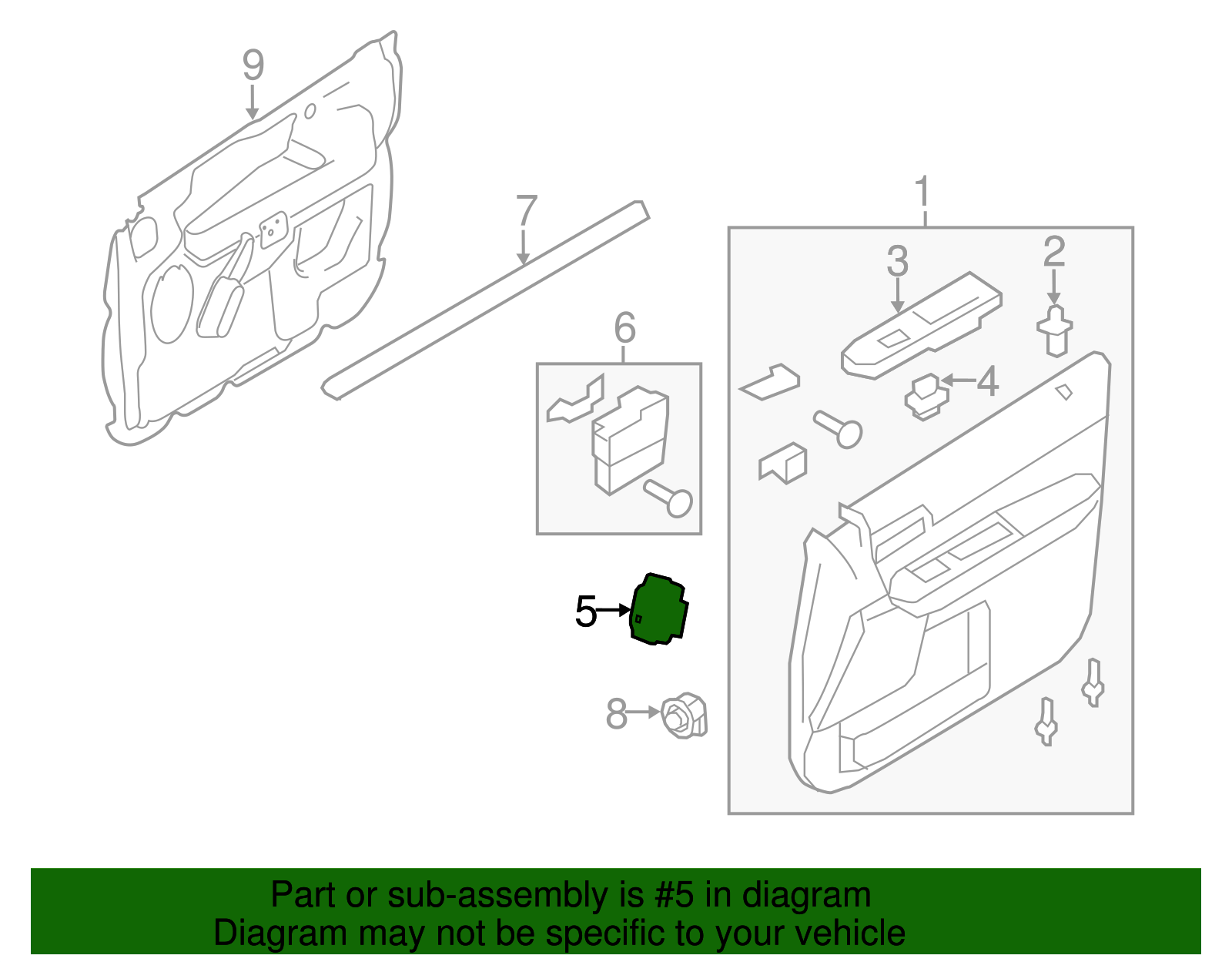 2008-2019 Ford Motorcraft™ Lock Switch SW-7243 | OEM Parts Online