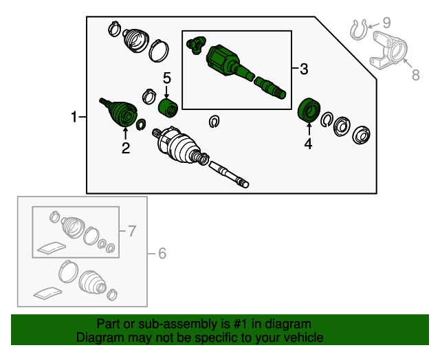 43420-0R082 - Axle Assembly 2011-2018 Toyota | Longo Toyota Parts