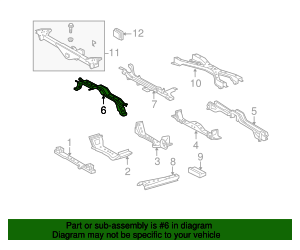 51205-04050 - Cross-Member - 2009-2018 Toyota Tacoma | nashuatoyota