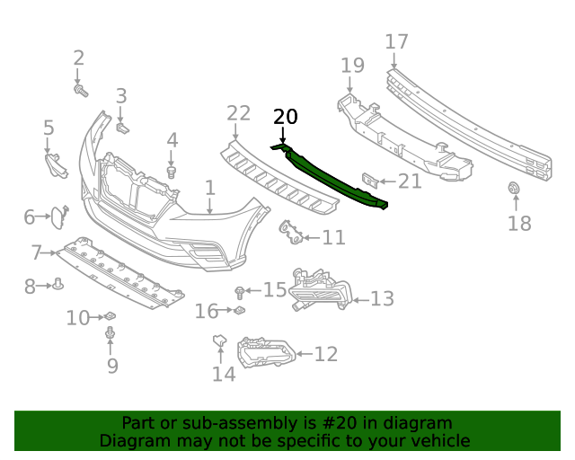 2018-2019 Nissan Kicks Absorber 62090-5RB0A | Nissan Parts Plus