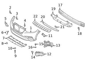 62022-5RB0J - Bumper Cover - 2018-2019 Nissan Kicks | Nissan OEM Parts ...