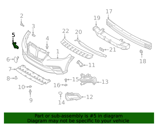 2018-2019 Nissan Kicks Finish Molding 62256-5RB2A | QuirkParts